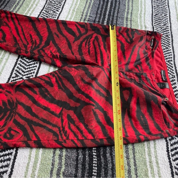 Dkny | Pants & Jumpsuits | Vintage Y2k Low Rise Flare Red Tiger Face ...